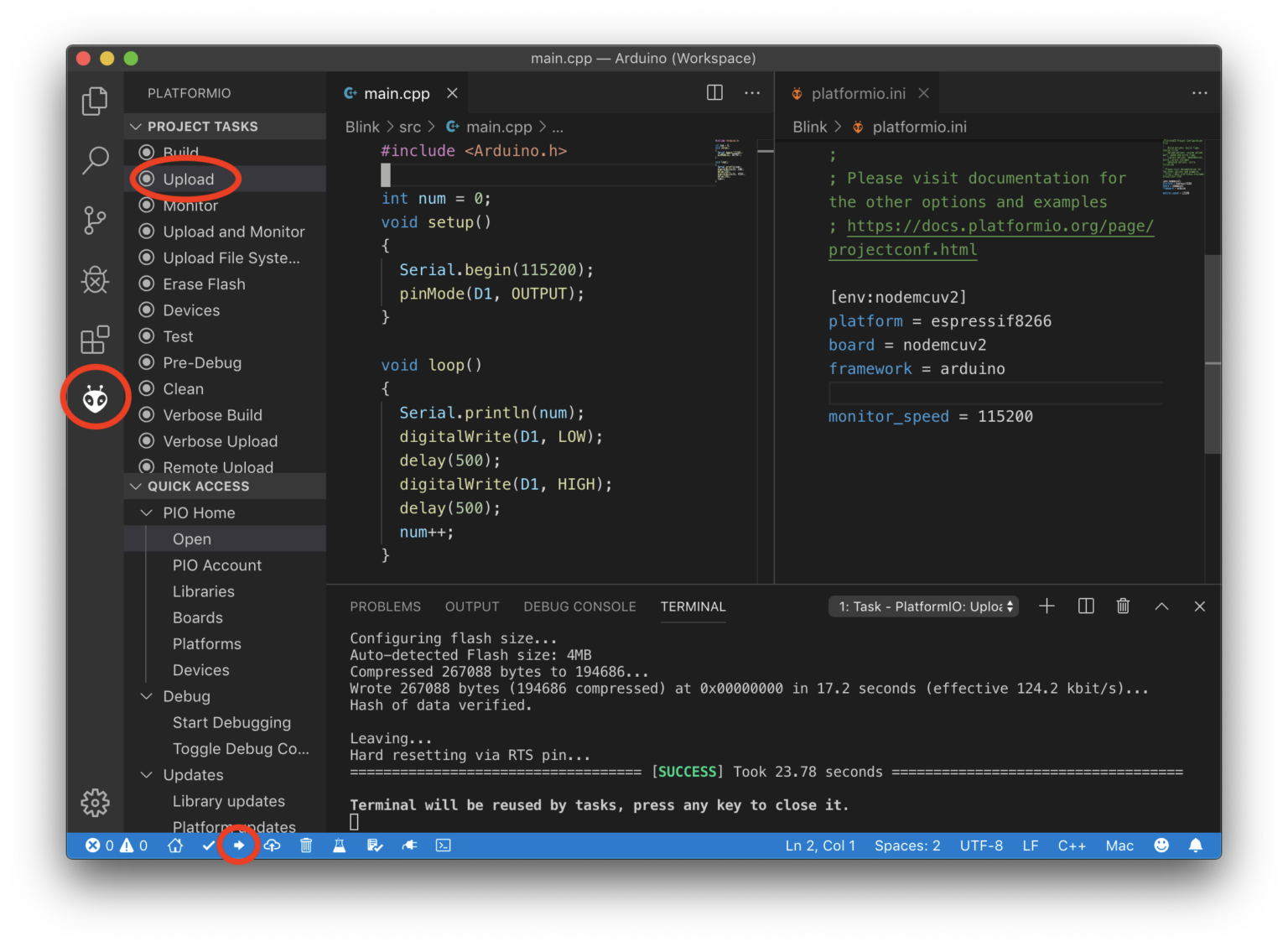 Visual Studio Code ＆ PlatformIOで快適Arduino開発｜竹のしんのテック日記 | 竹のしんのテック日記